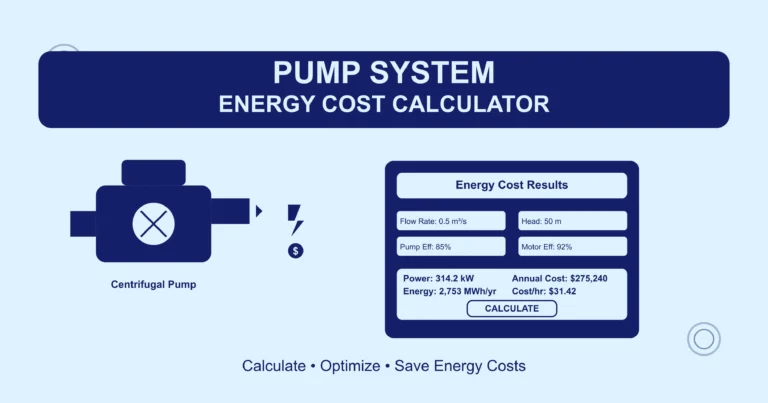 Pump System Energy Cost Calculator